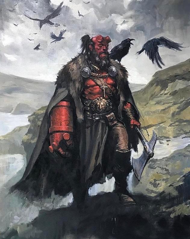 “Viking Hellboy” by Karl Kopinski | Scrolller