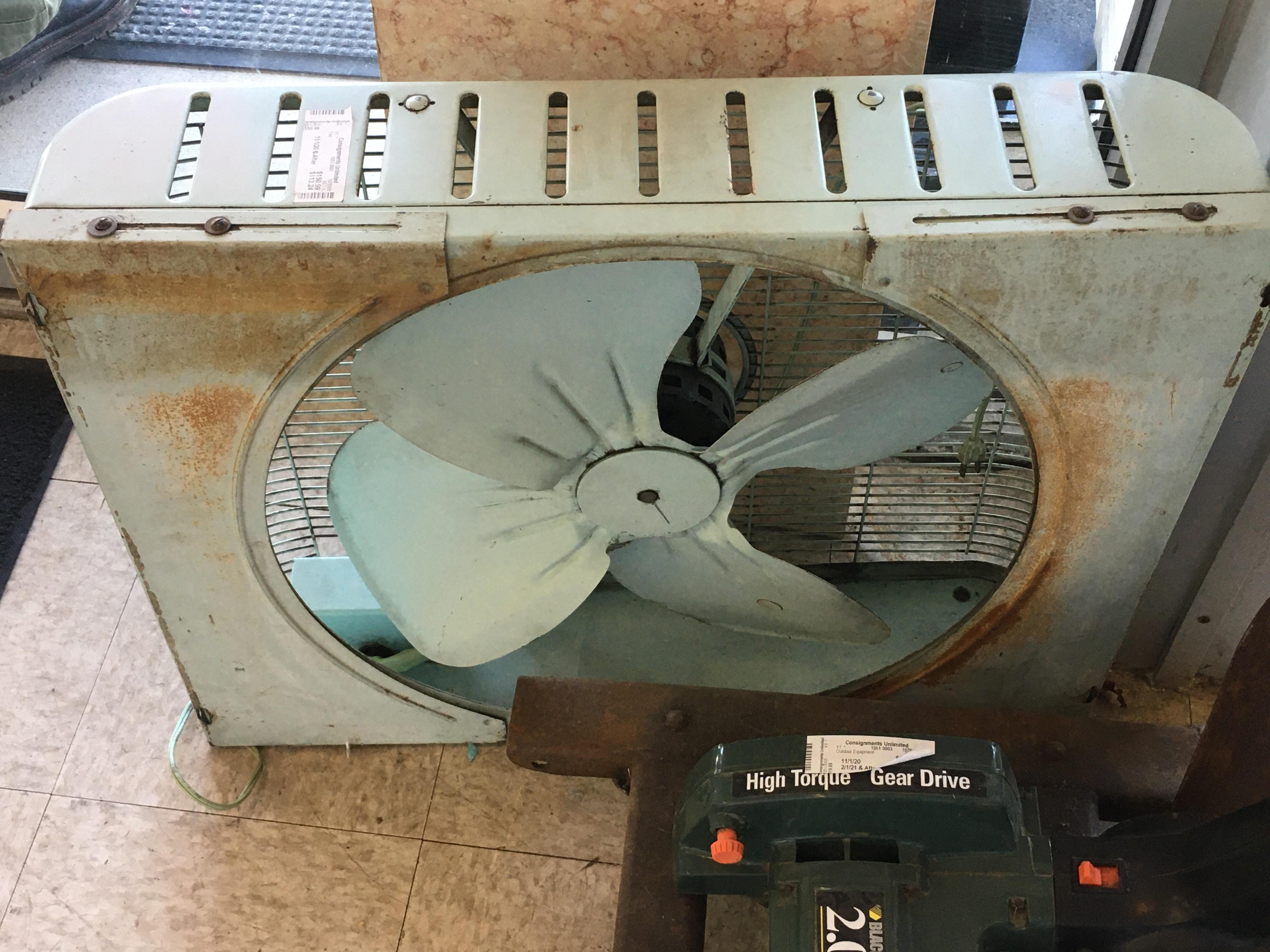 Vintage Vernco window fan. | Scrolller