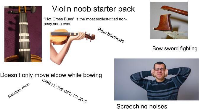 Violin noob starter pack | Scrolller