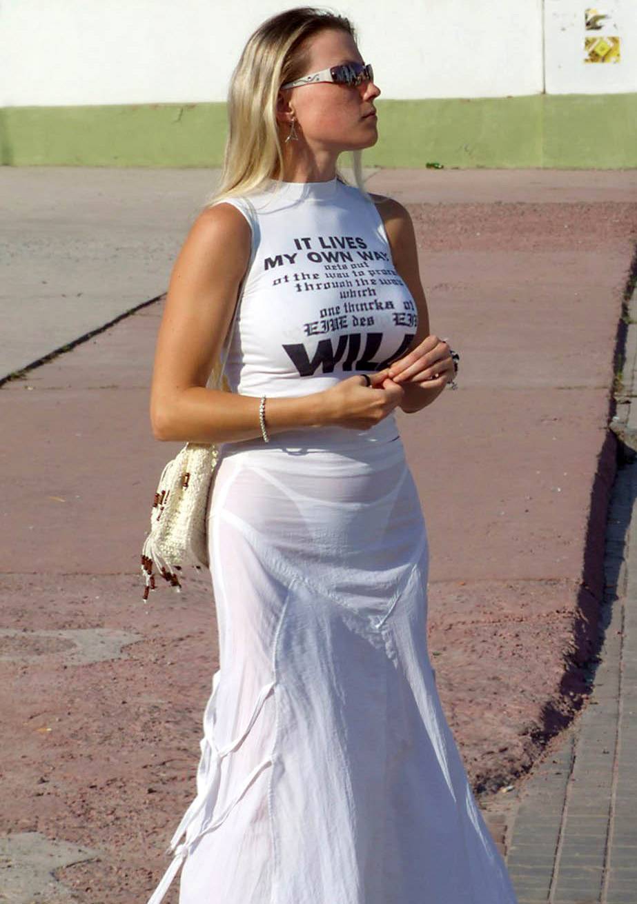 Visible Thong From the Front | Scrolller