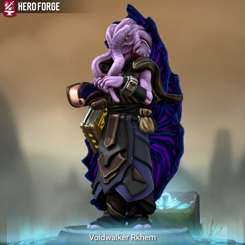 Voidwalker R'khem, Illithid Sorcerer/Warlock | Scrolller