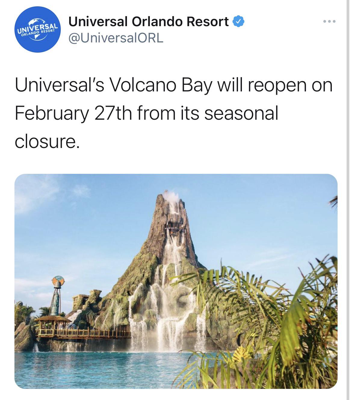 Volcano Bay reopens on February 27th! | Scrolller