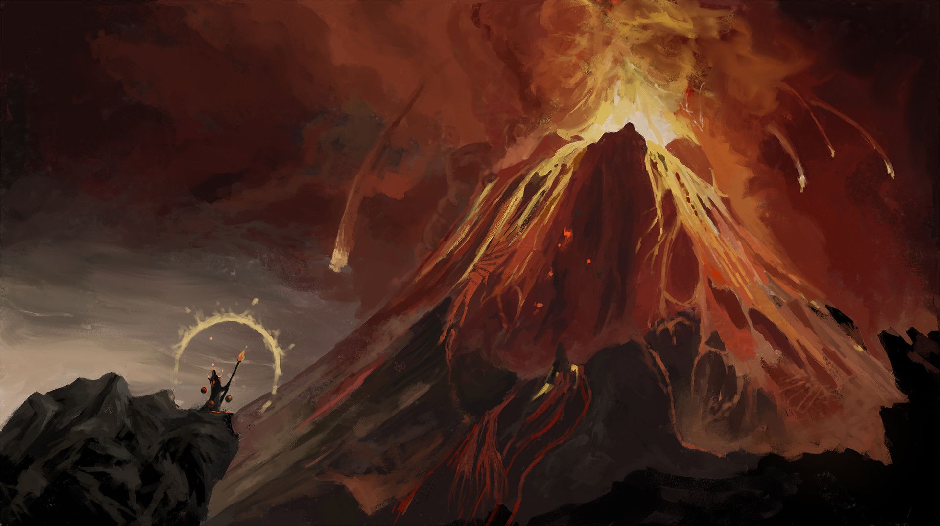 Volcano by Yury Solntsev | Scrolller
