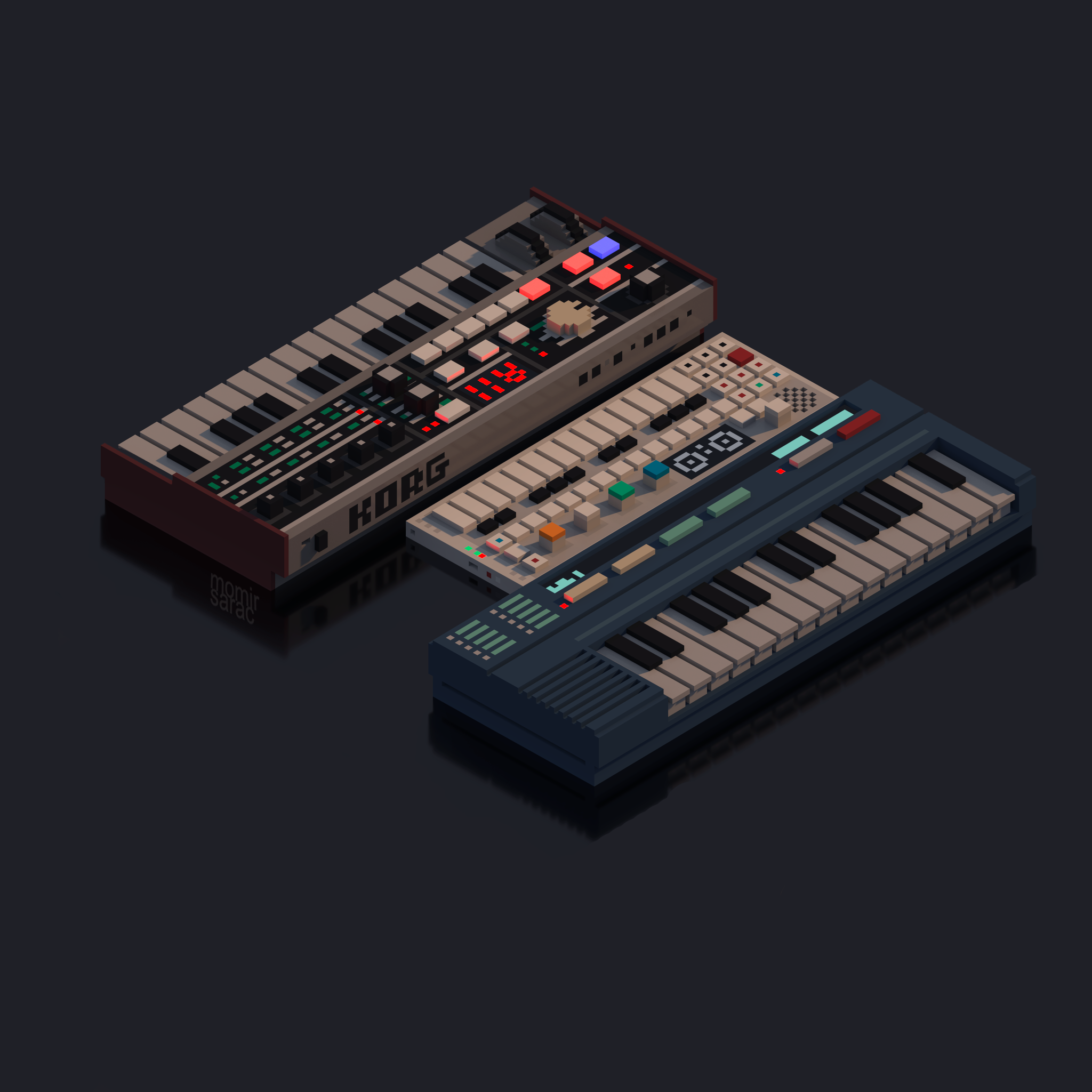 Voxel Keyboards | Scrolller