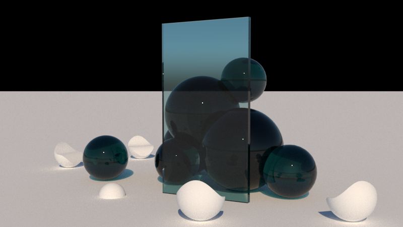 VRay: How to create transparent glass for spheres as well? | Scrolller