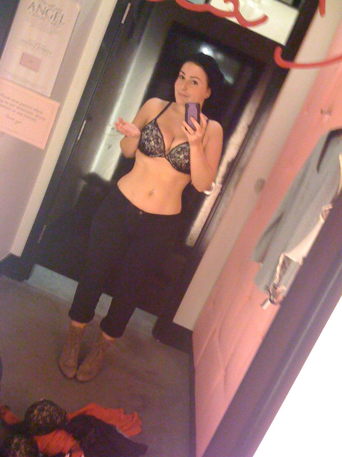 Vs dressing room in lace bombshell bra | Scrolller