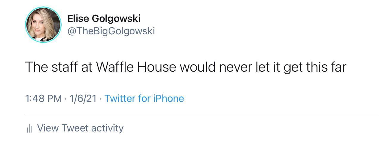 Waffle House has better security than the Capitol | Scrolller