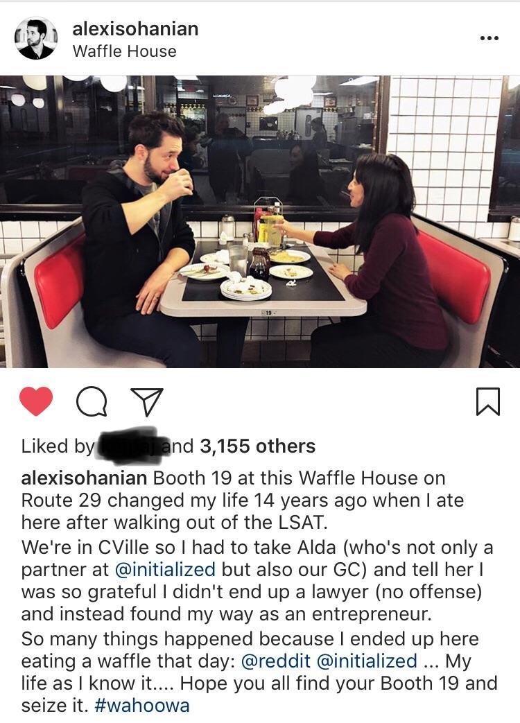 Waffle House on 29 gets some recognition from Reddit Cofounder Alexis Ohanian! | Scrolller