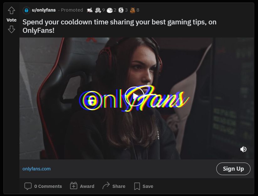 Wait OnlyFans for gaming tips? | Scrolller