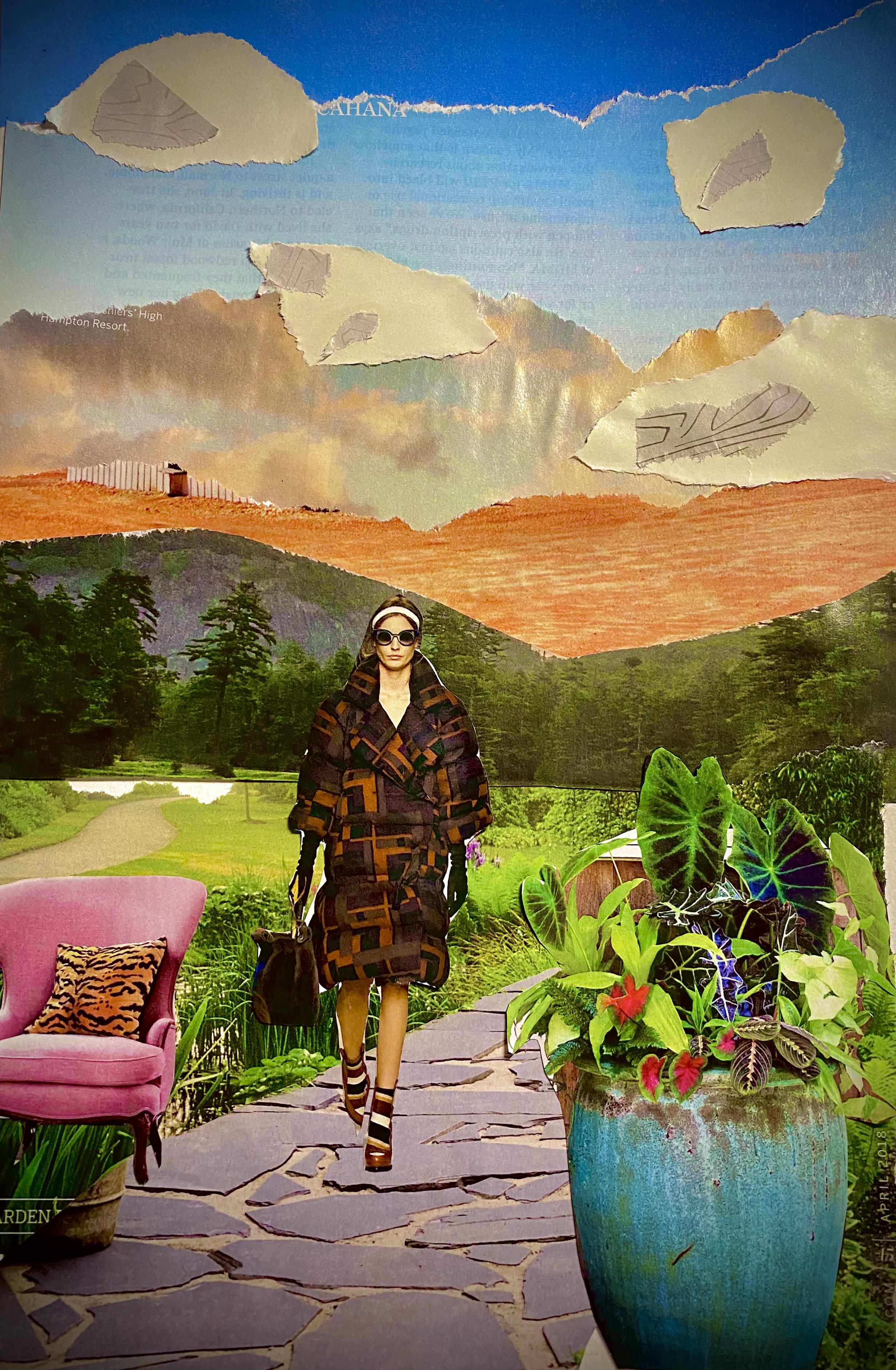 walking to nowhere, me, collage, 2021 | Scrolller