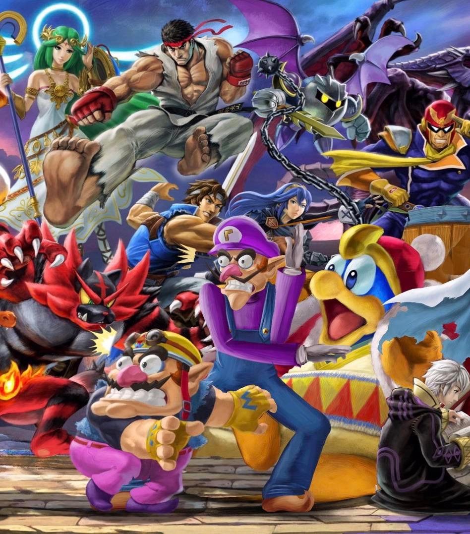 Waluigi if he were on the Smash banner. Very impressive indeed | Scrolller