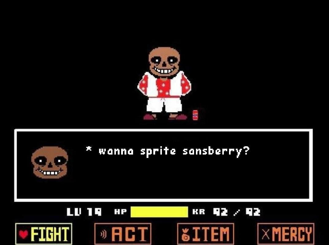 Wanna sprite sansberry? | Scrolller