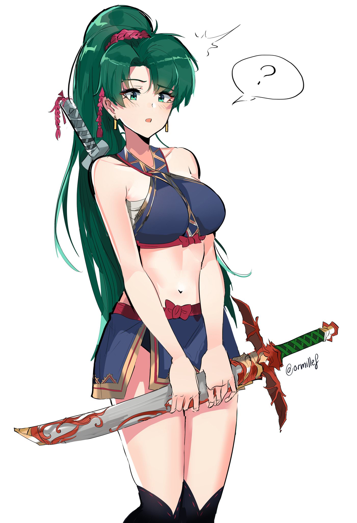 Discover more like Fire_Emblem_R34: Warriors Lyn with her armor broken (Ormille) and Related ...