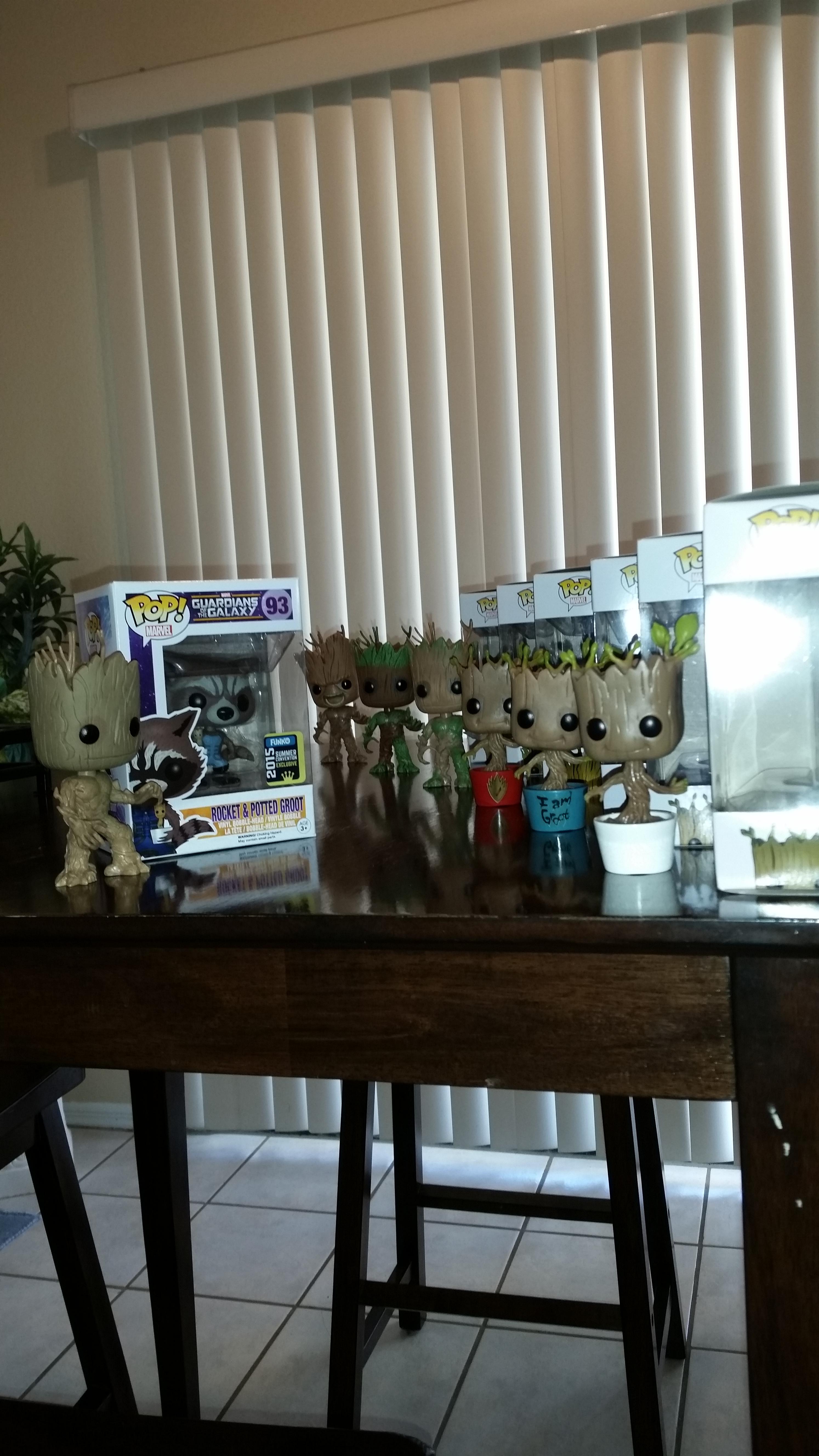 Was told to post this here by r/funkopop. Here is my Groot army ...