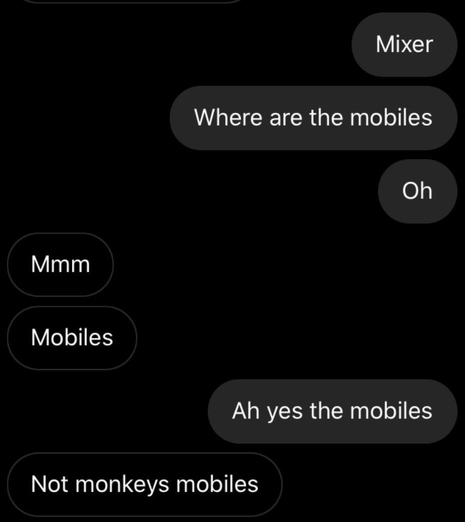Was trying to ask him about pictures of monkeys. Don’t ask | Scrolller
