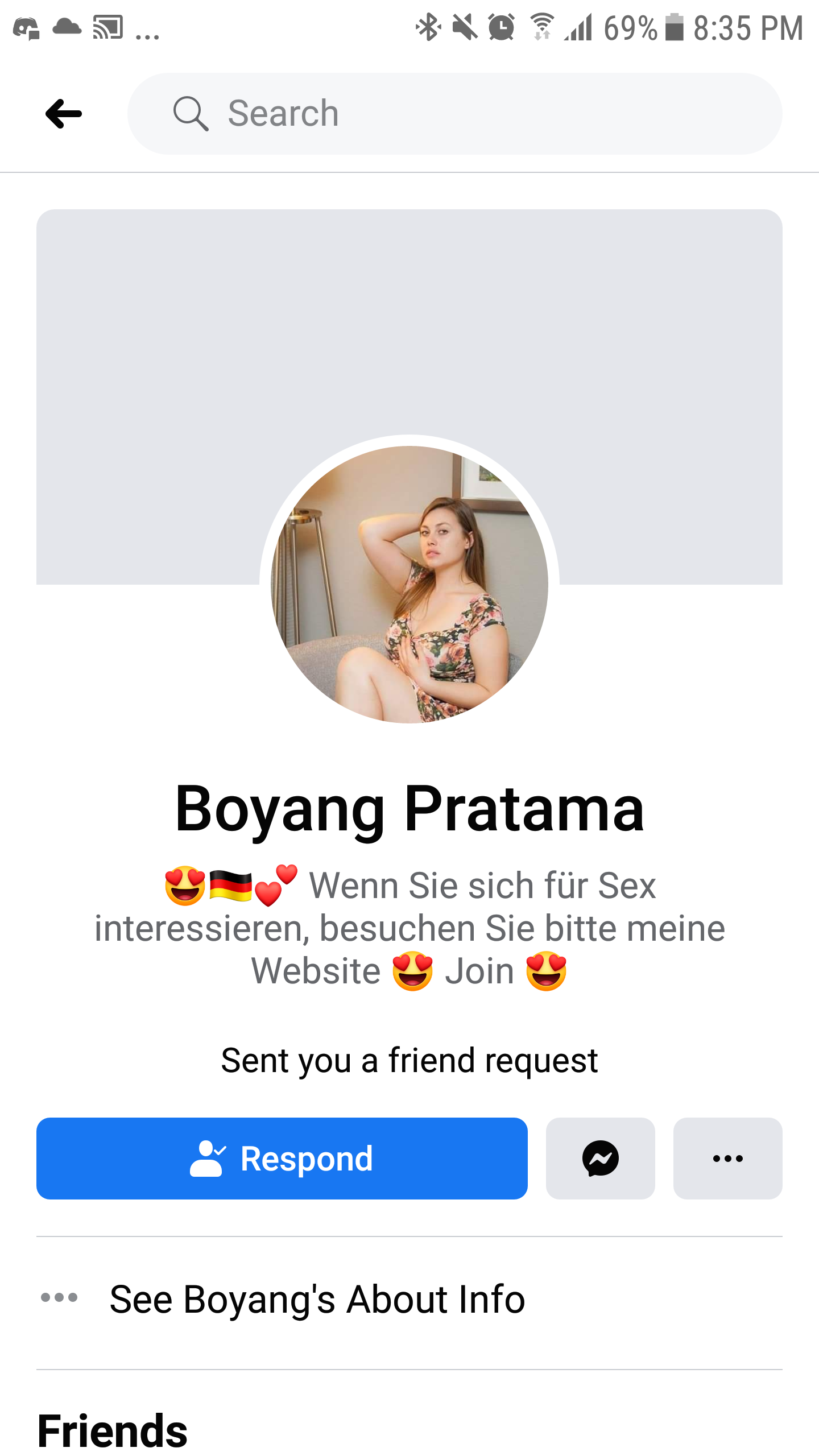 Watch out for Facebook Scammers. Look who just sent me a friend request! | Scrolller