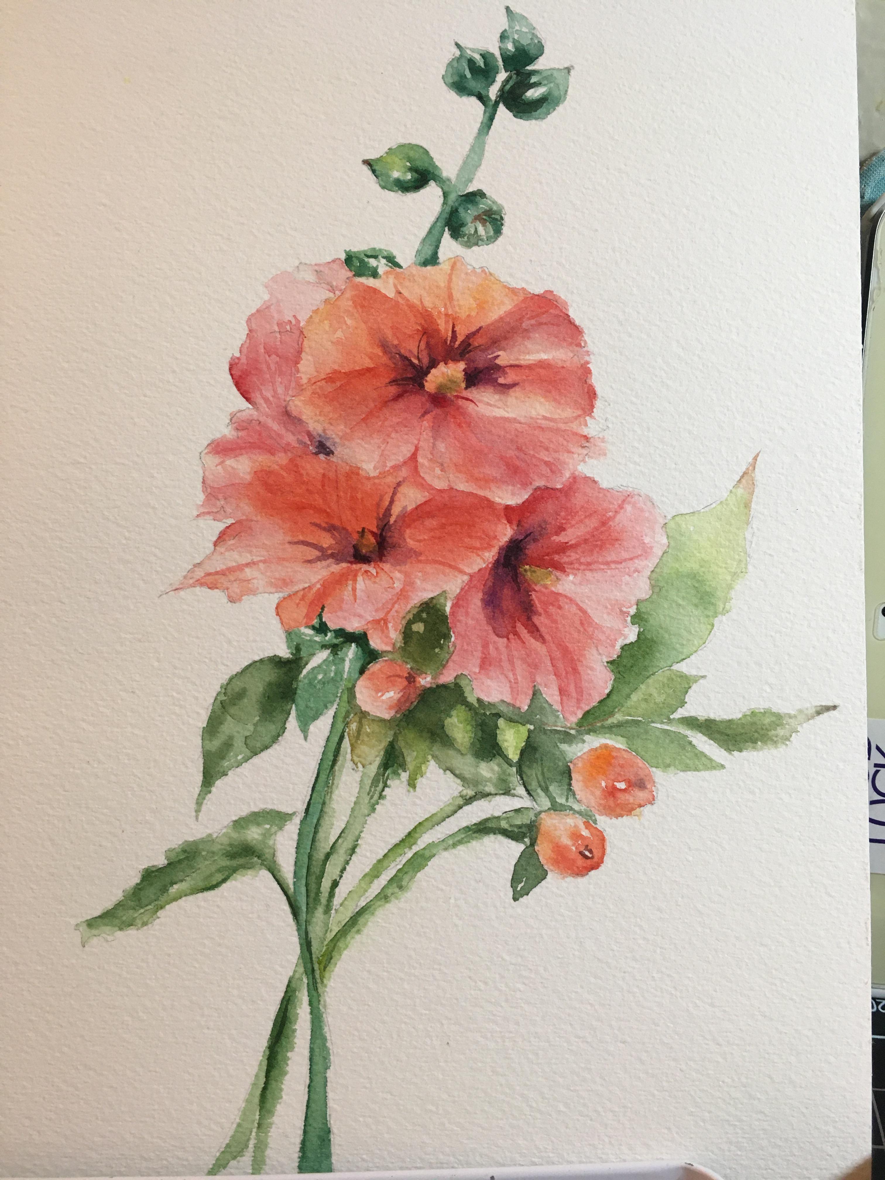 Watercolor painting during self isolation.4/21 | Scrolller