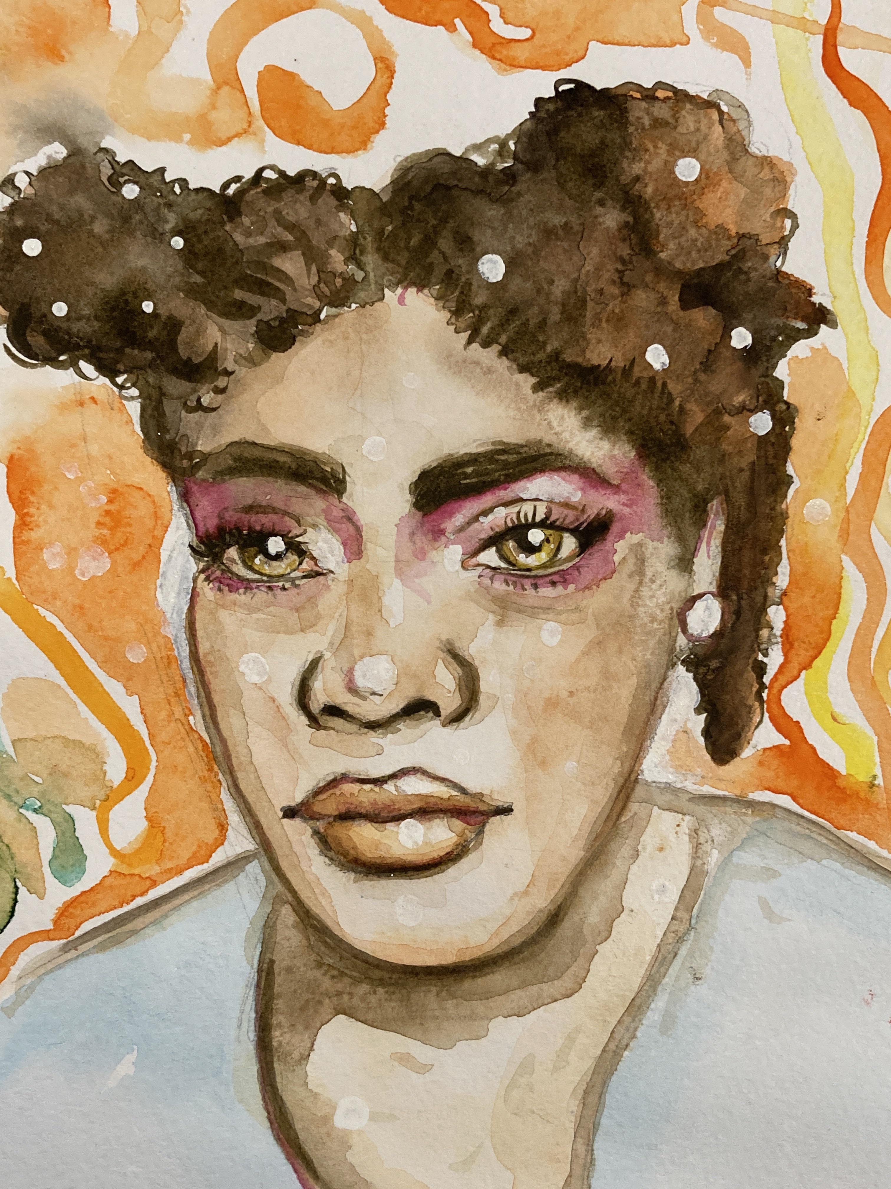 Watercolour Portrait Study Scrolller