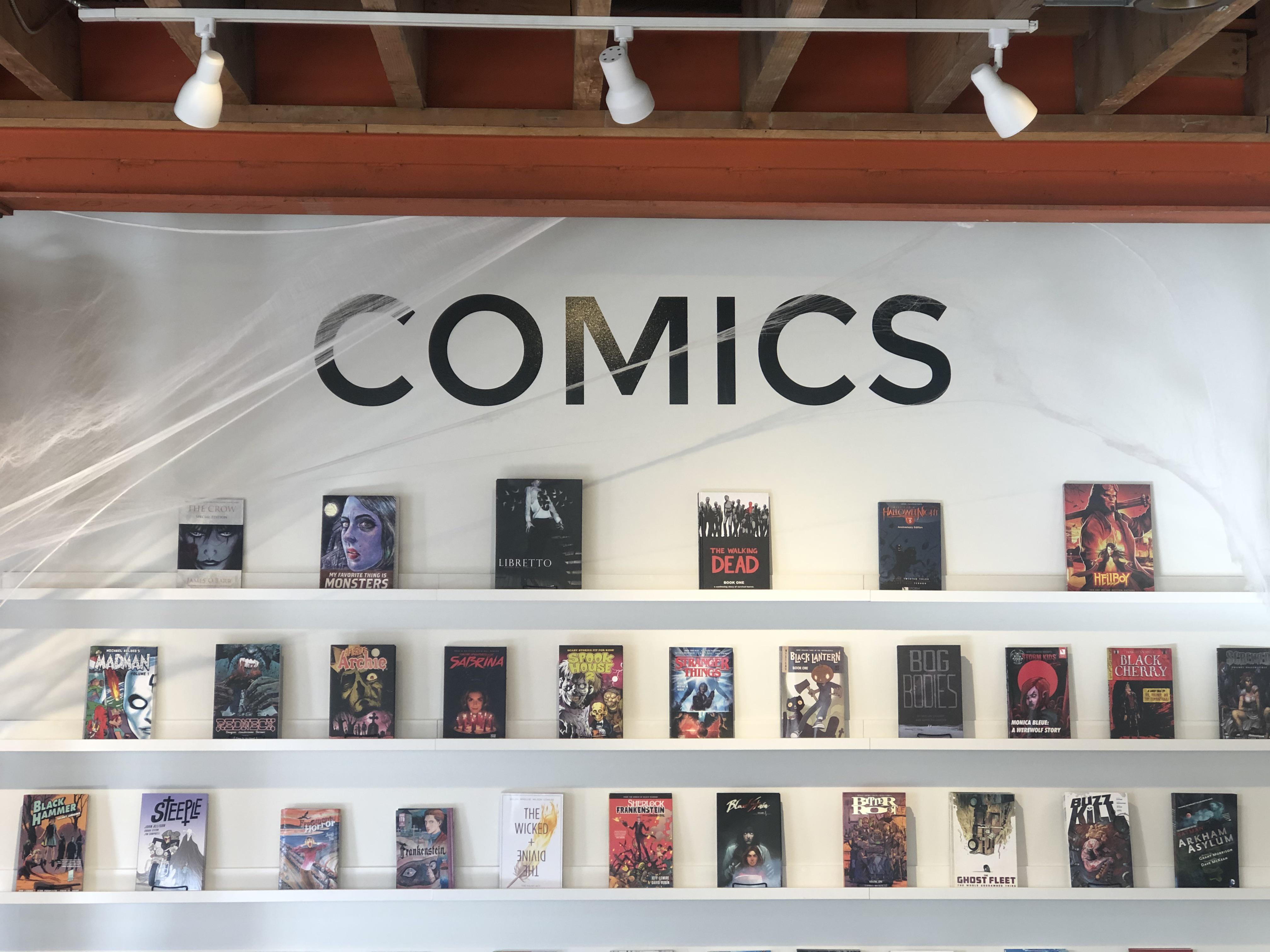 We’re a small coffee and comics shop in Salt Lake City. Just put out some spooky books for the ...