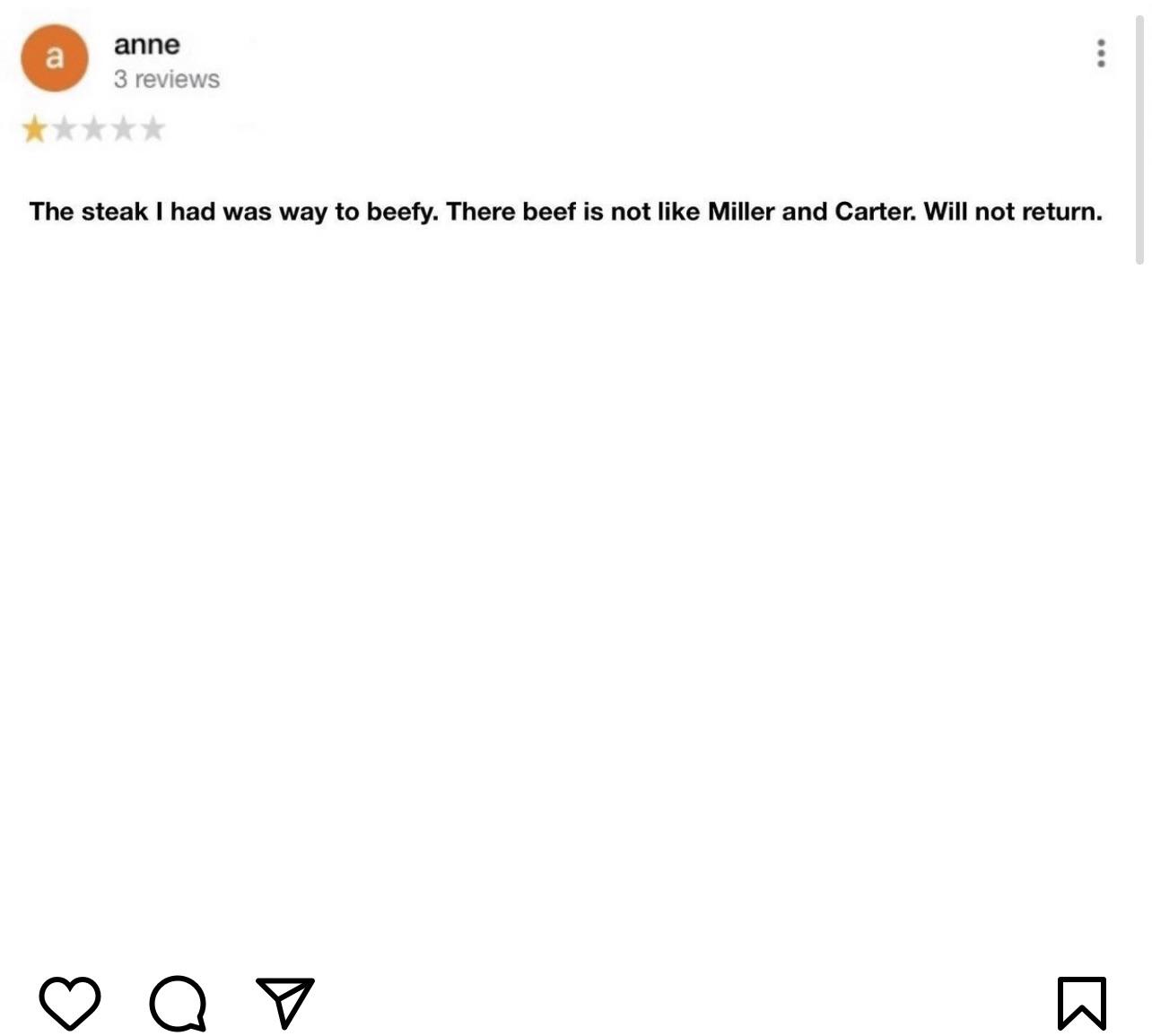 We serve ~50 day dry aged steaks and nothing else as main courses… | Scrolller