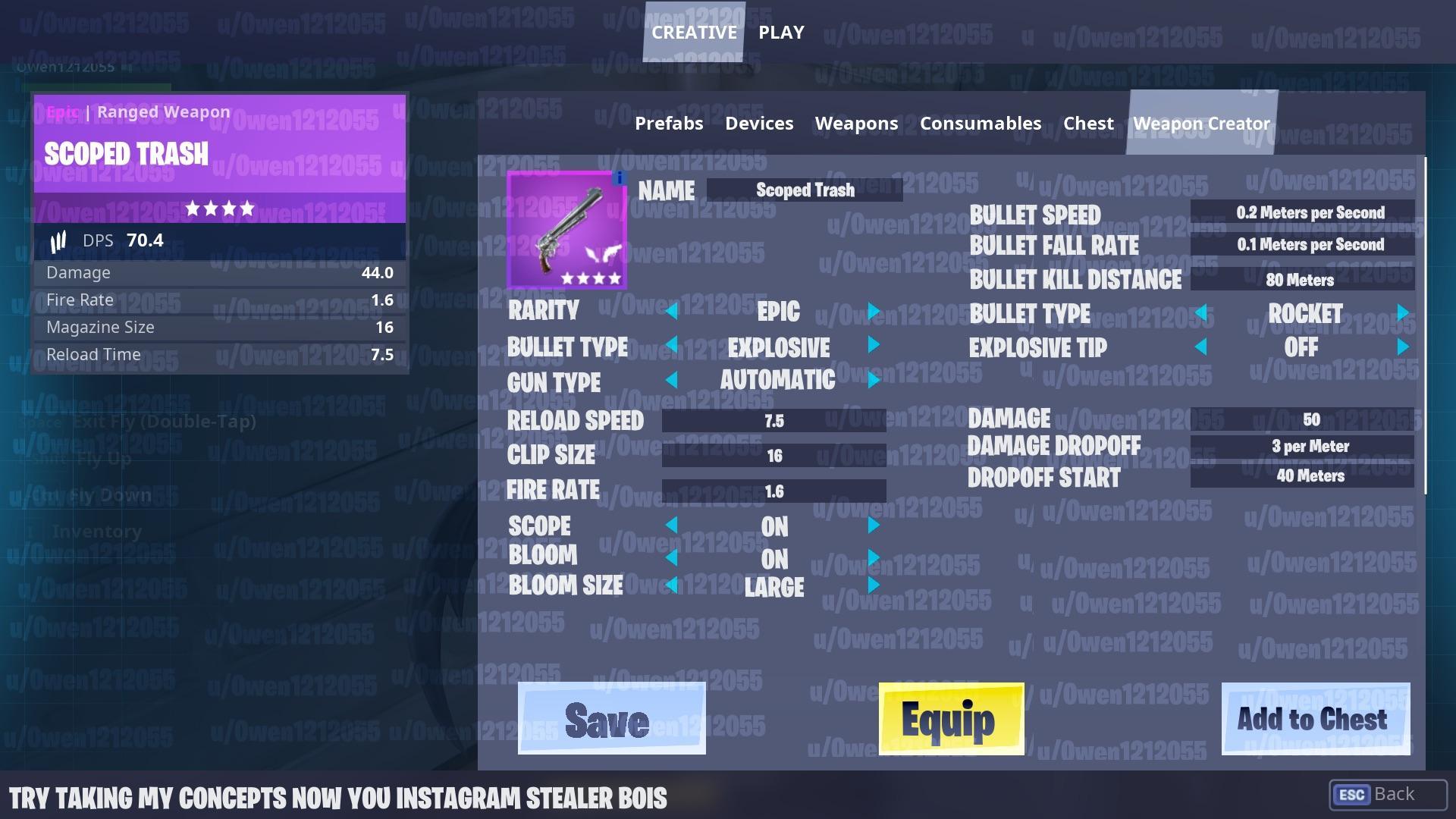 Weapon creator concept | Scrolller