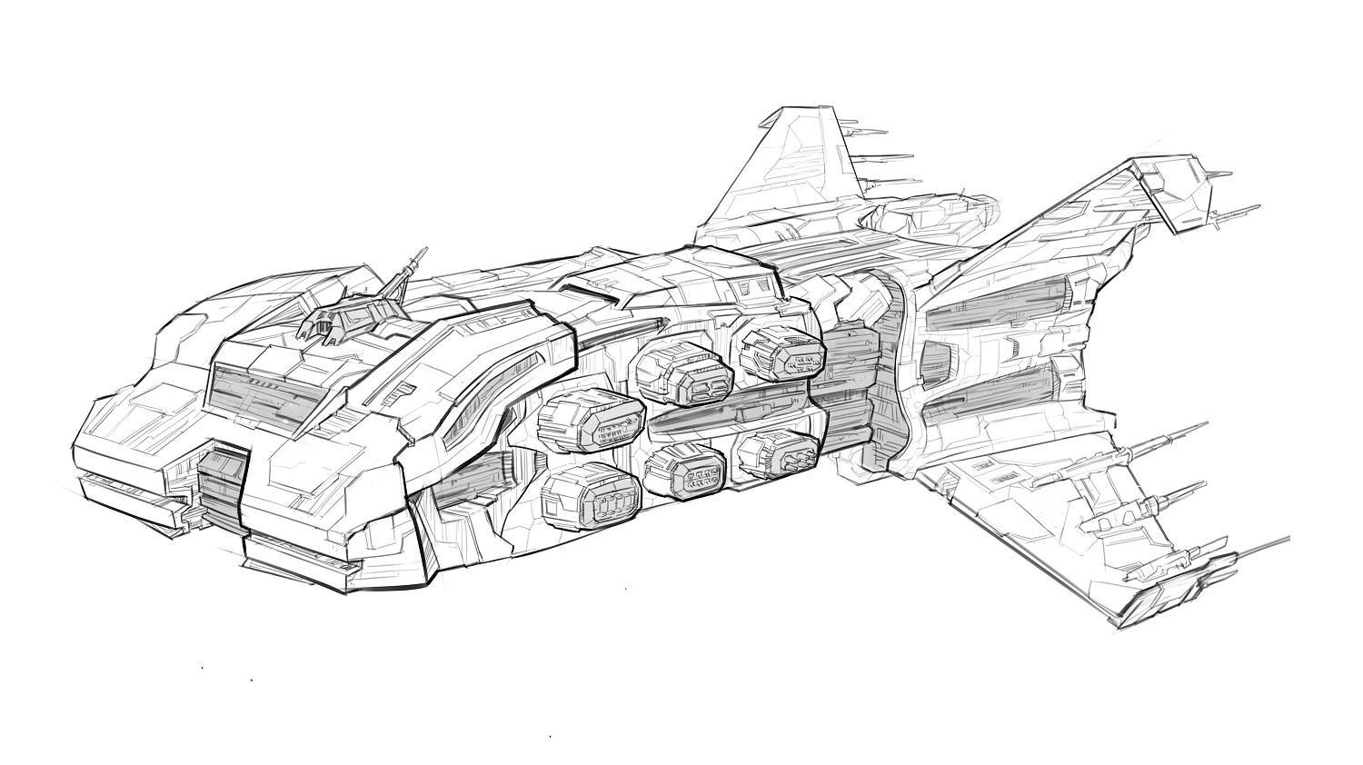 Weaver Class Cruiser Another Piece Of Concept Art From My Novel Art By Ted Ottosson Scrolller