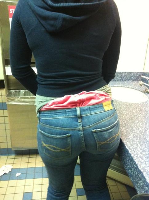 Wedgie aftermath for nice bubble butt. | Scrolller