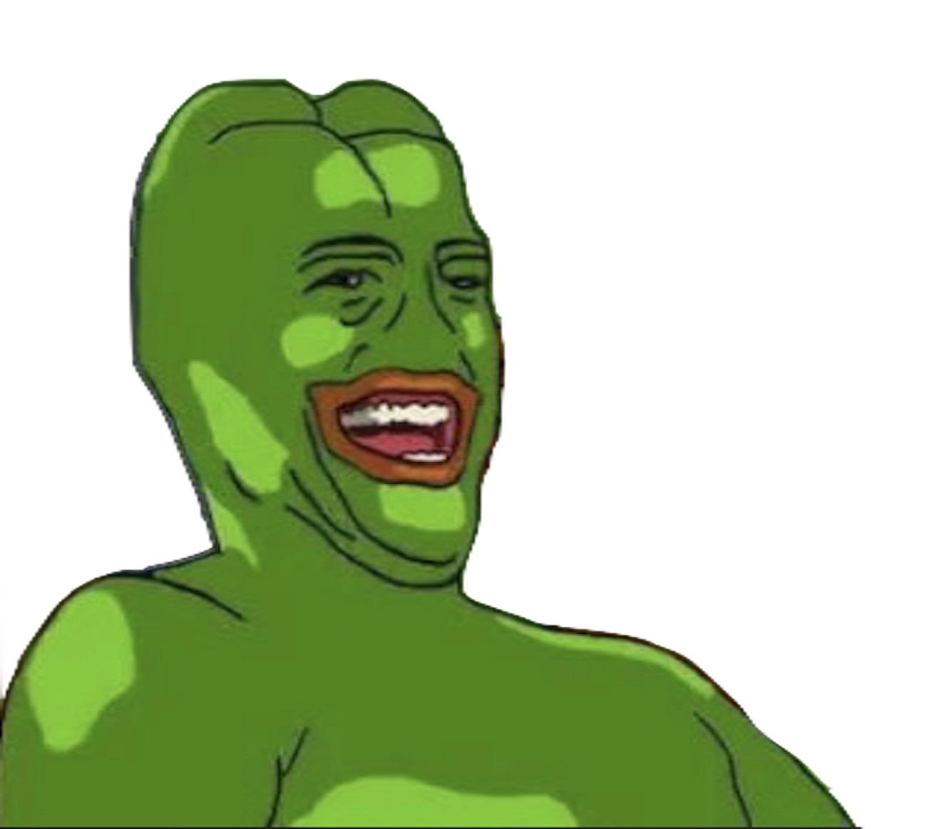 Weird human looking pepe | Scrolller