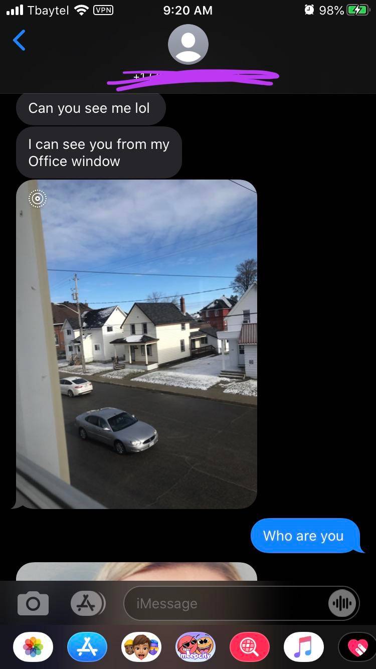 weird messages.... last text from her was a creepy selfie | Scrolller