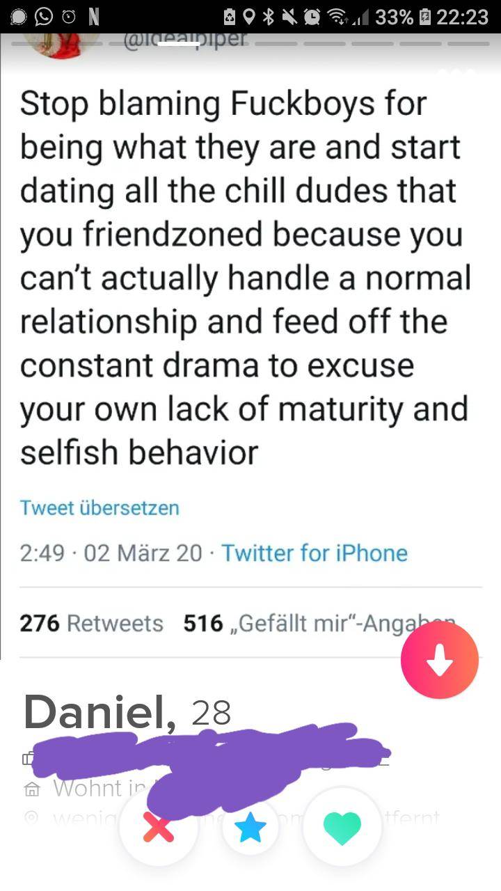 Well I won't swipe right on this specimen of nice guy... | Scrolller