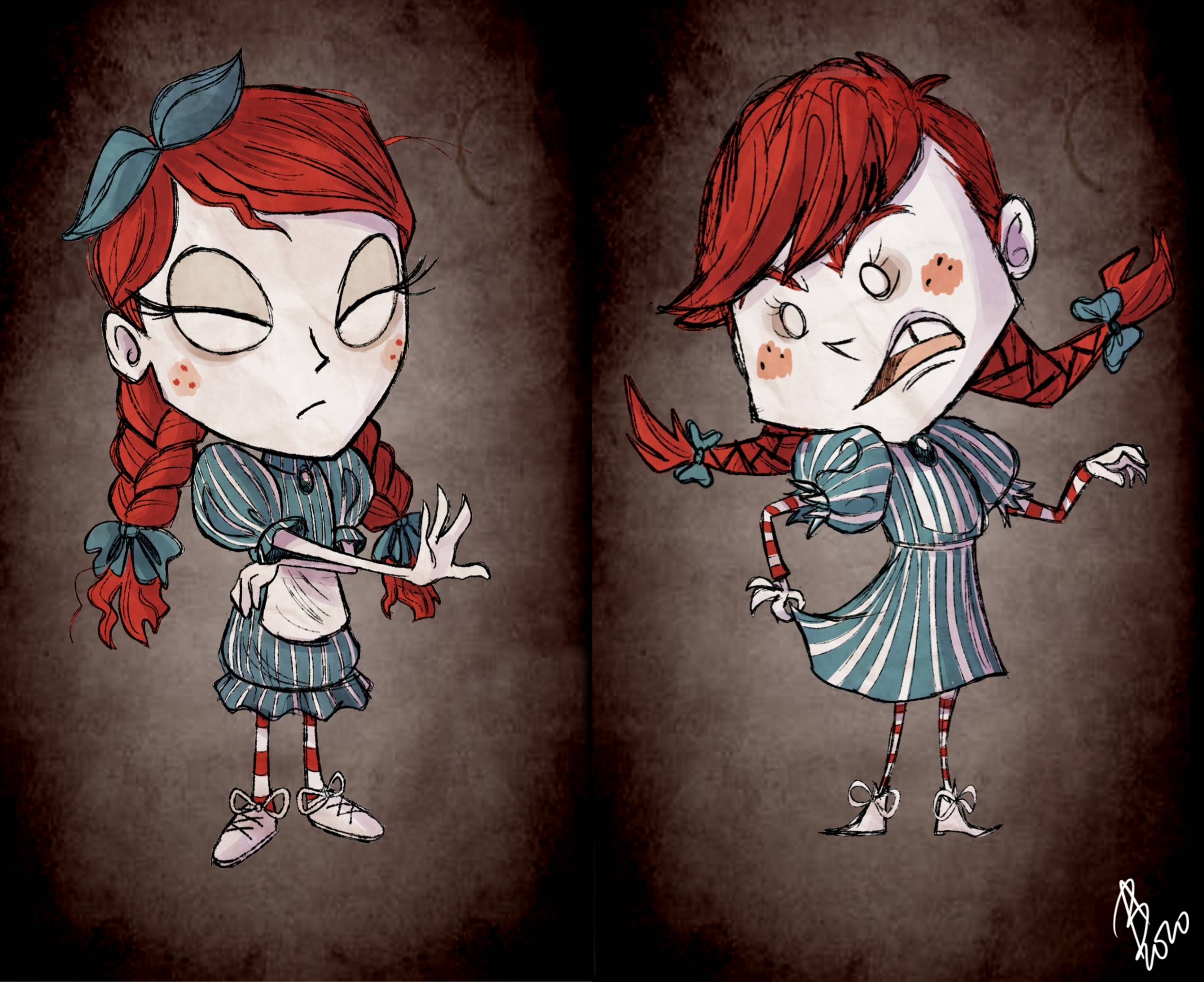 Wendy and Wigfrid as Wendy from Wendy's - Who wore it better? | Scrolller