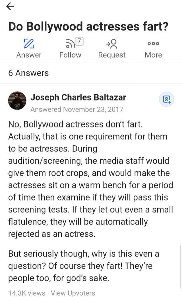 What a brilliant question... | Scrolller