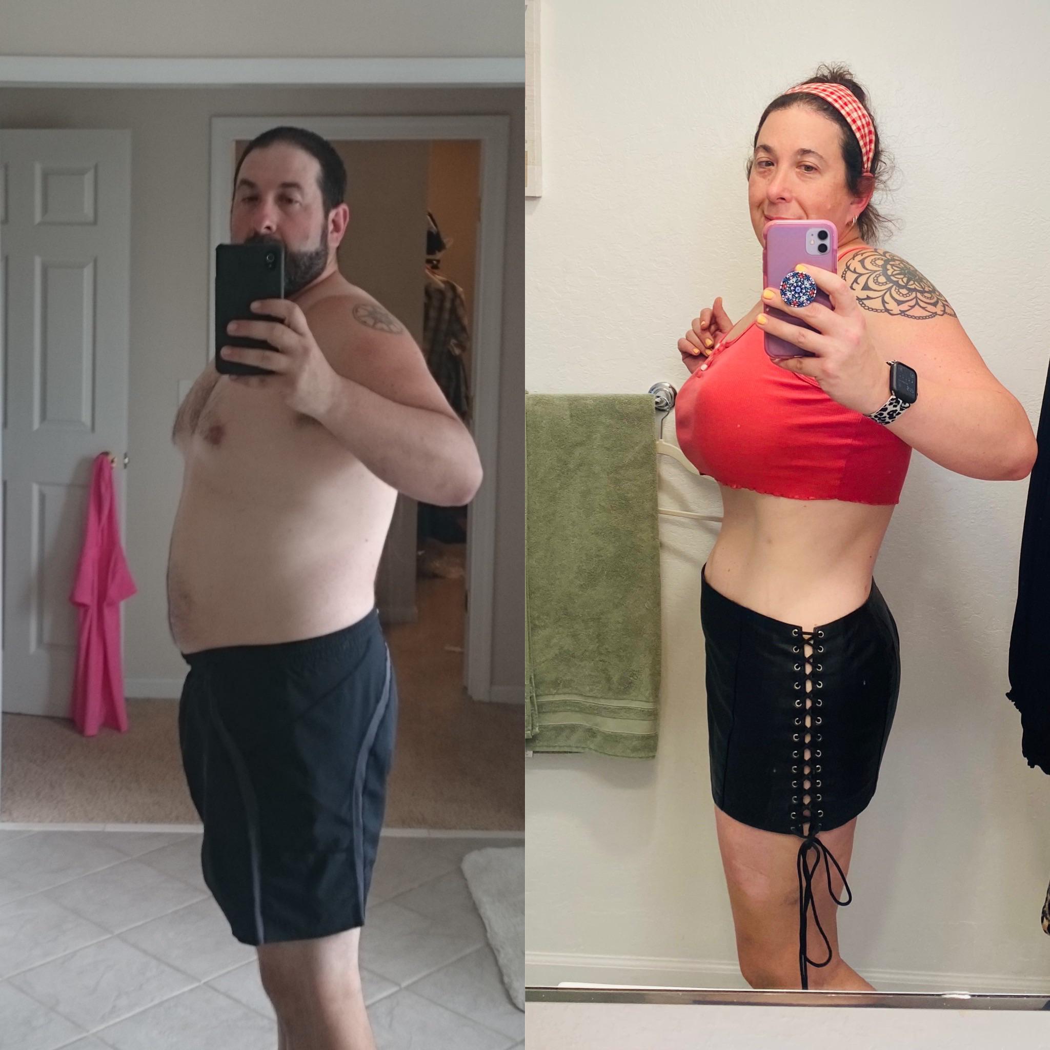 What a difference four years makes! The man suit is all gone! I will turn 47 in November. (New ...