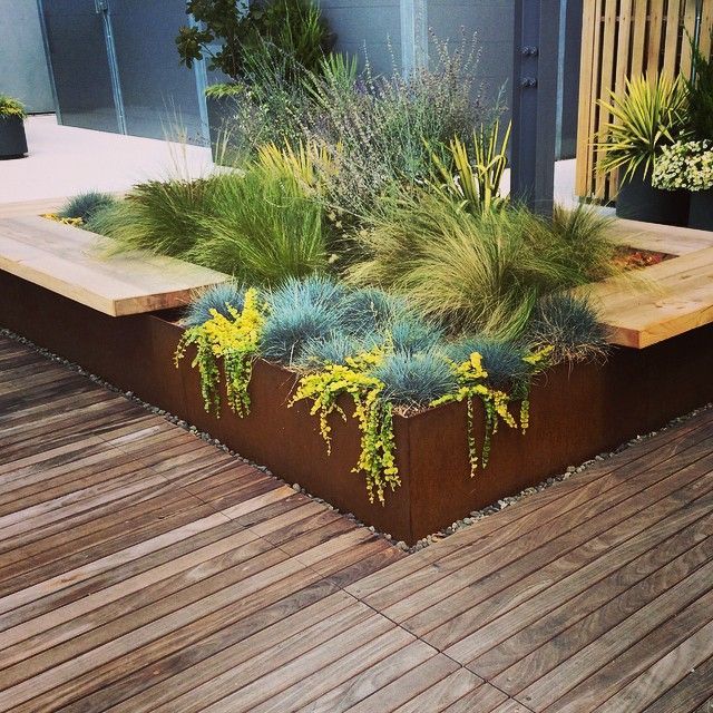 What are cons of corten/metal planter on slab? | Scrolller