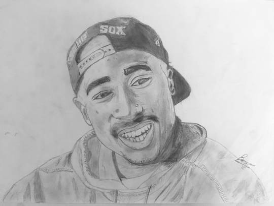 What do y’all think of my 2Pac Drawing? | Scrolller