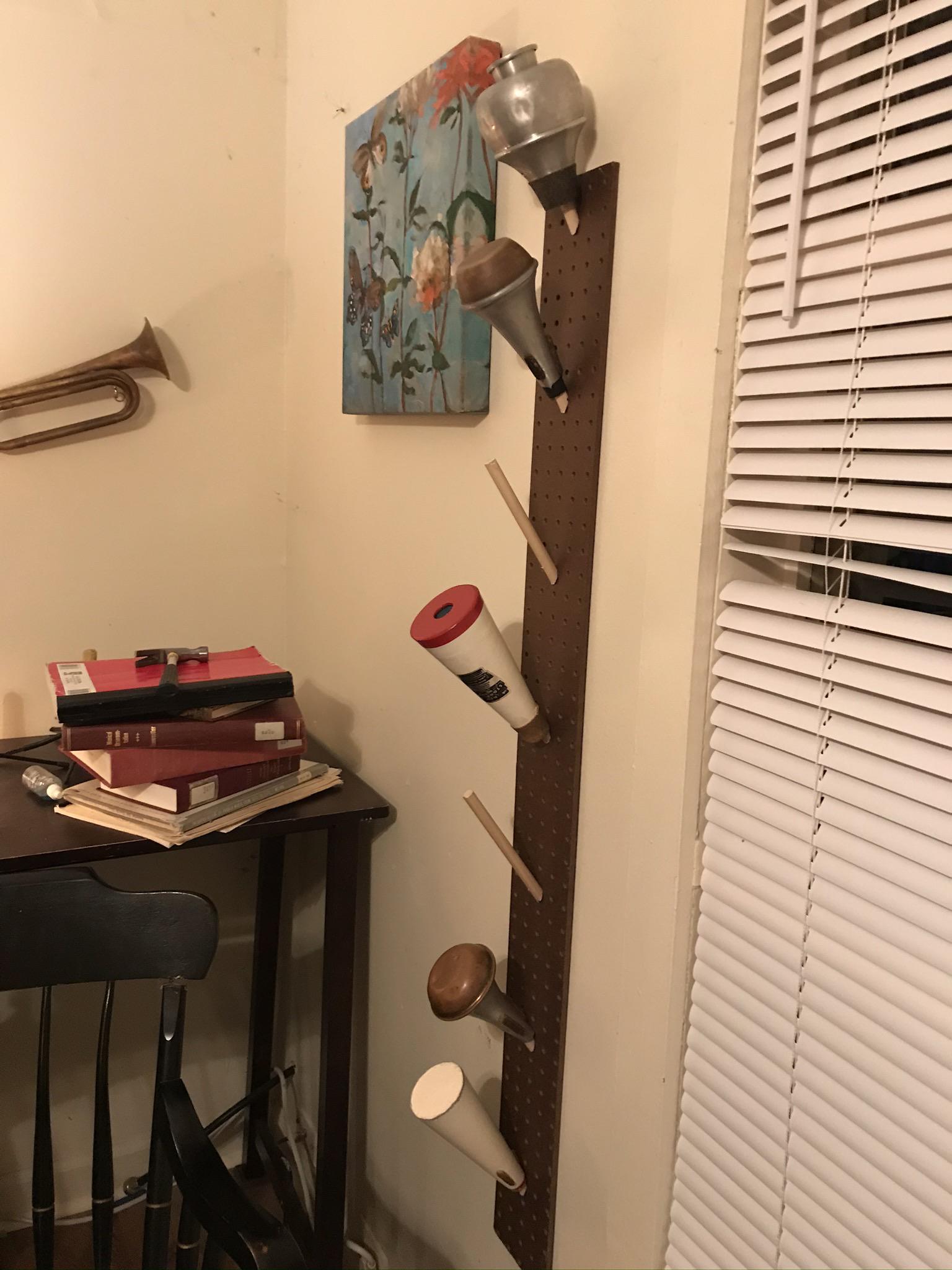 What do you guys think of my homemade mute rack? | Scrolller