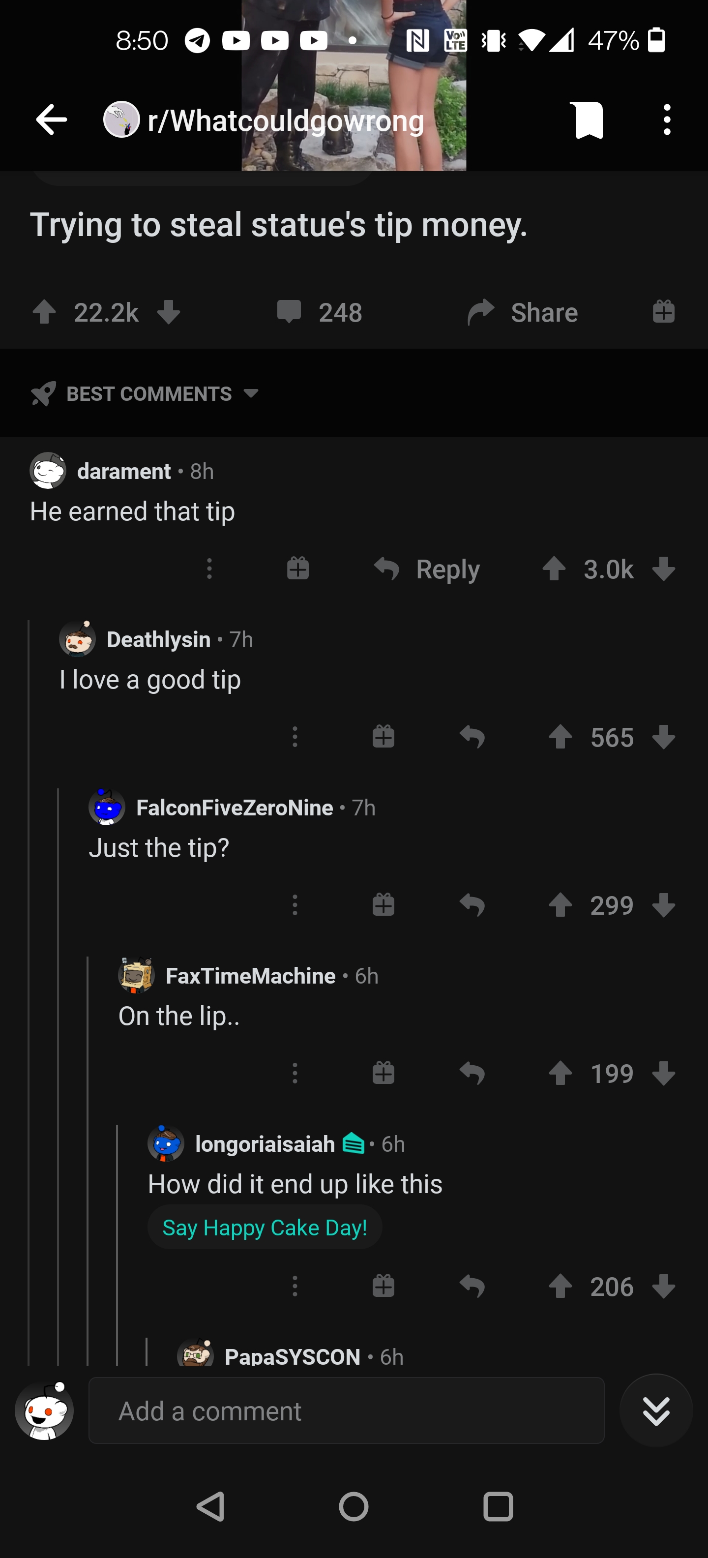 What? Its just the tip | Scrolller