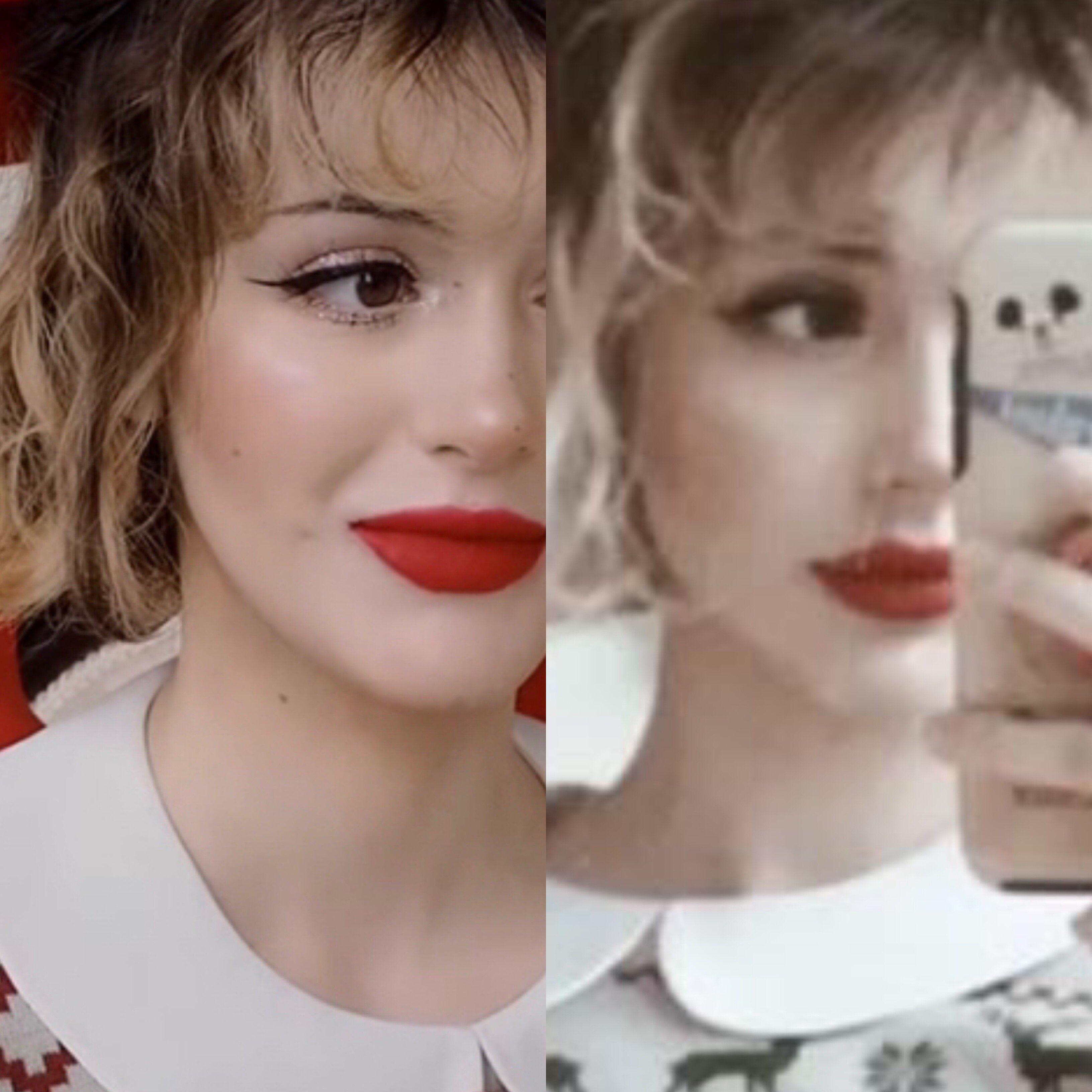 what she looks like VS what she posts | Scrolller