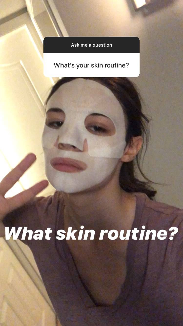 What skin routine? | Scrolller