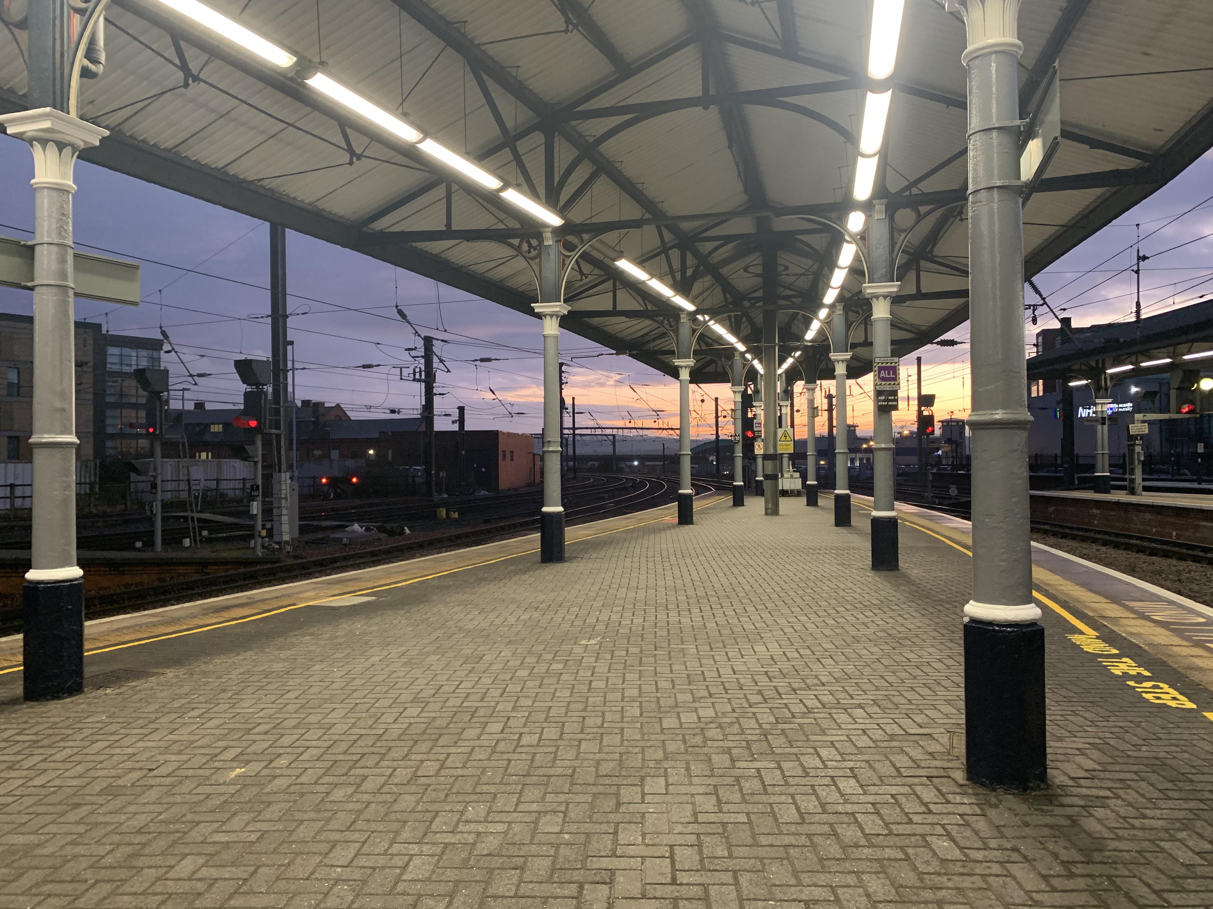 When the sunset hits just right even a railway station can look spectacular. | Scrolller