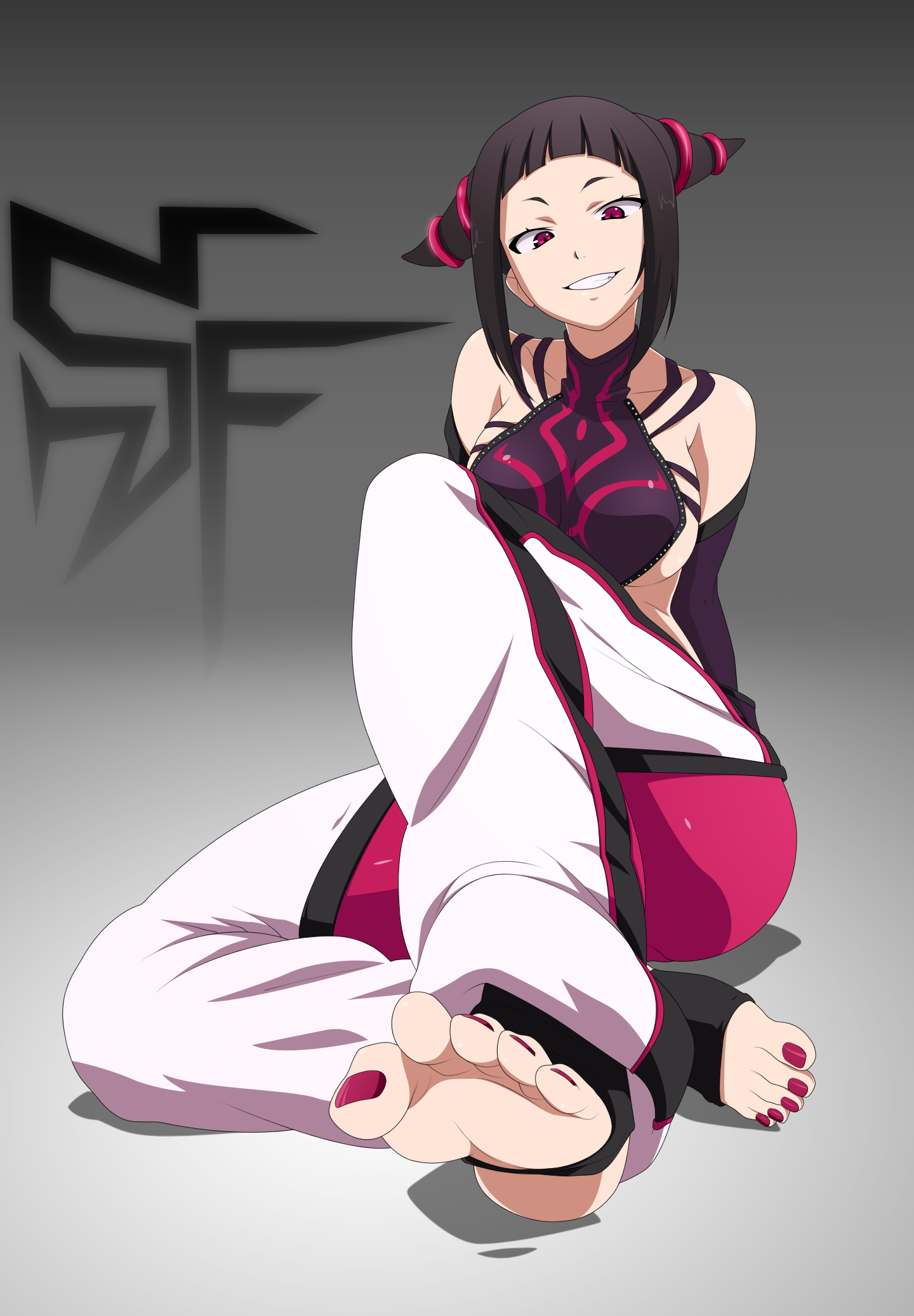 Juri Giving a Teasing Look at Her Bare Feet | Scrolller