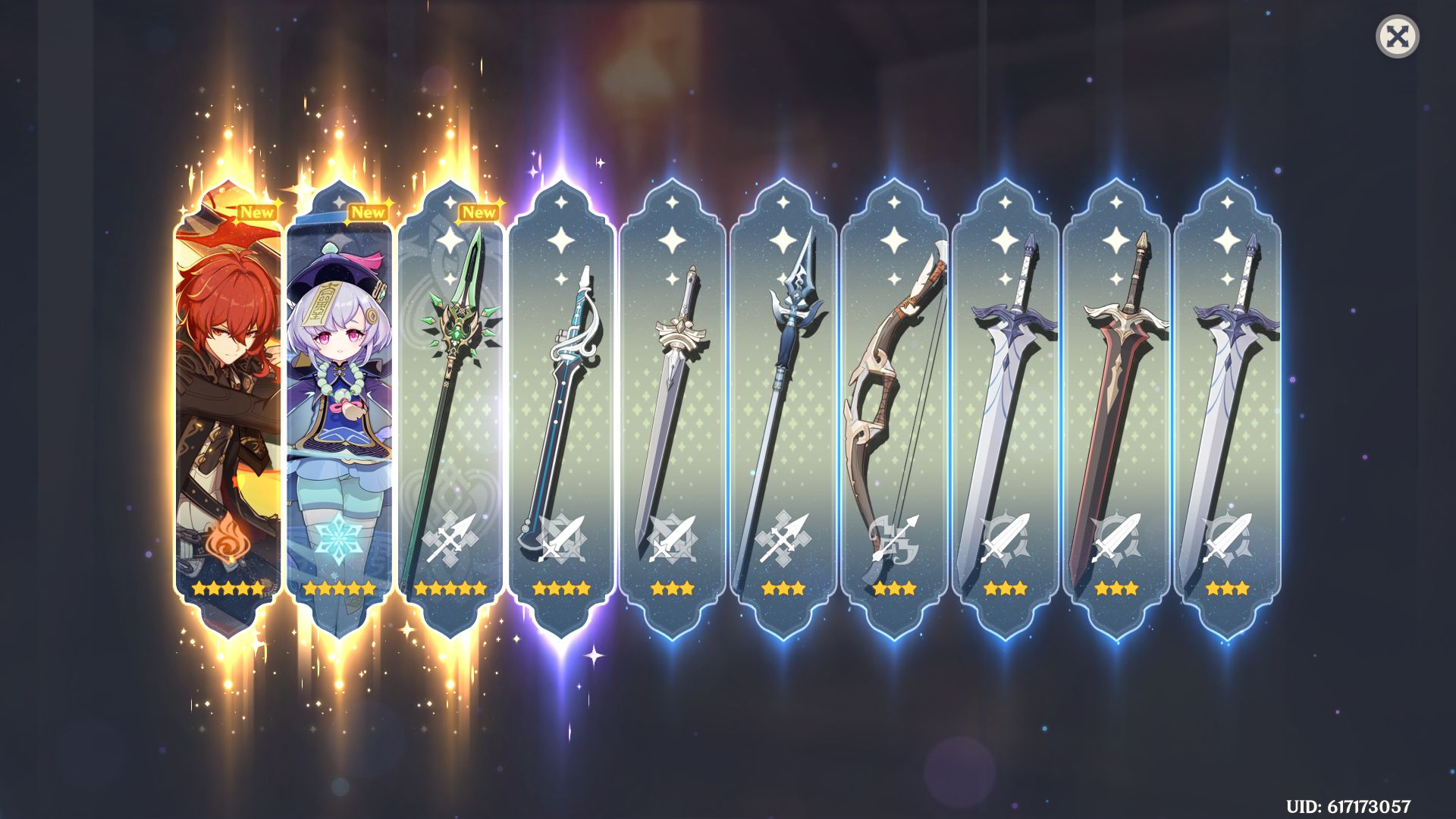 When your 90th pull comes up and Genshin is feeling generous. | Scrolller