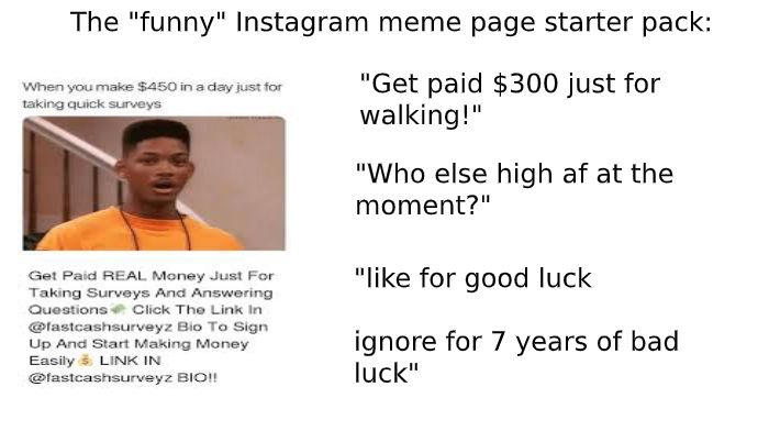 When you're just fed up with memes on Instagram: | Scrolller