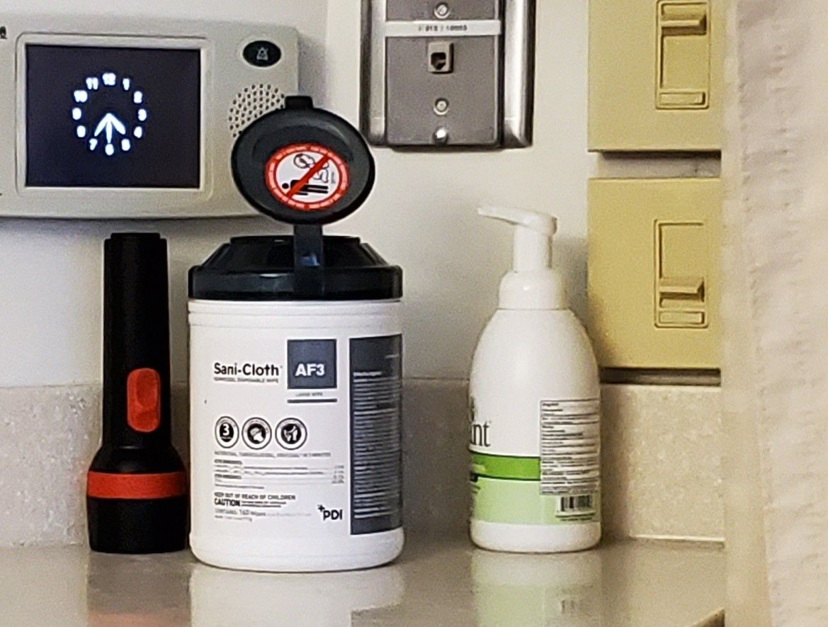 When you're lying in a hospital bed and can't help but fixate on the generic 2-D flashlight next ...