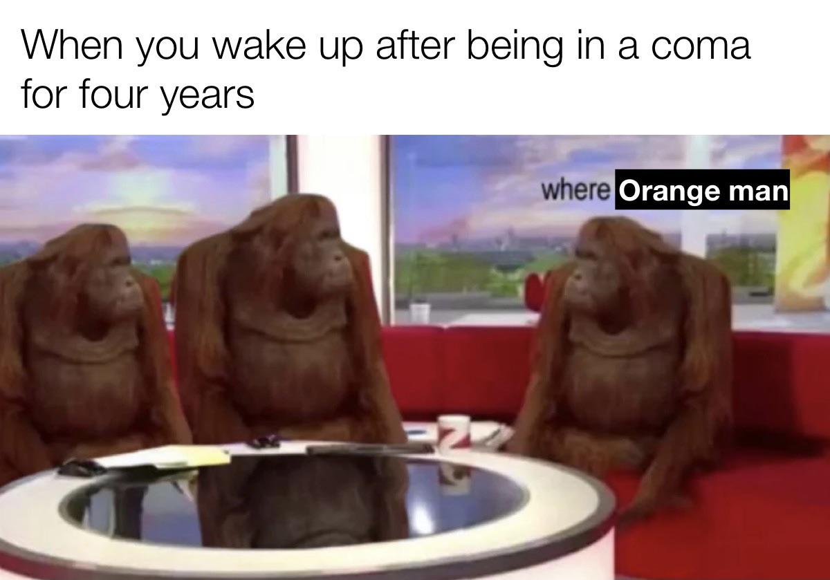 Where is orange man? Is he safe? | Scrolller