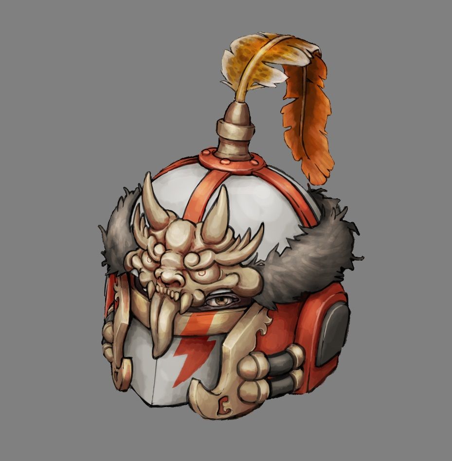 White Scar Helmet - OC | Scrolller