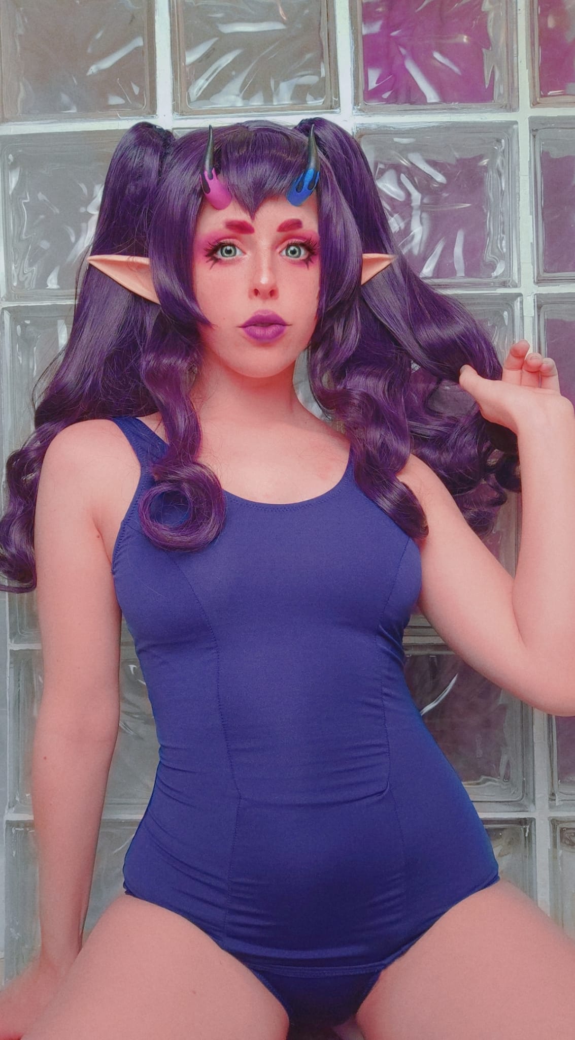 Who else is into THICC thighed tsundere demon girls on school mizugi? 😈 | Scrolller