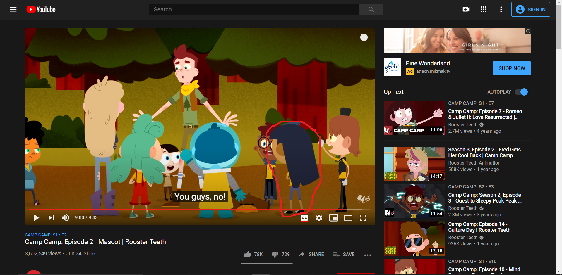 Who is this? I spotted her my second time watching Camp Camp. | Scrolller