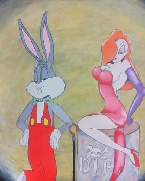 *who killed Roger Rabbit* color pencil 8×10 | Scrolller