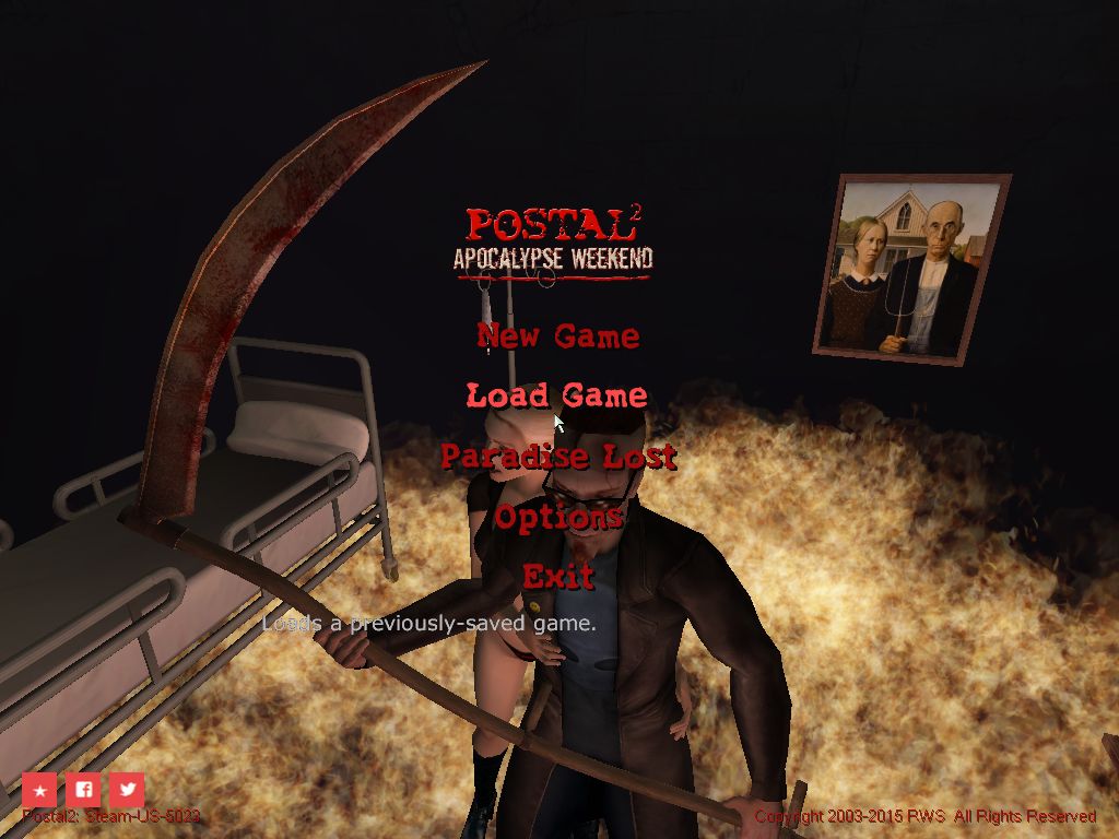 Why can't all menu screens be as awesome as the Postal 2 Apocalypse Weekend one? | Scrolller